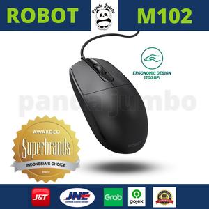 Jual (SERUNI) ROBOT M102 MOUSE USB KABEL 1200DPI MOUSE KANTOR - Kota ...