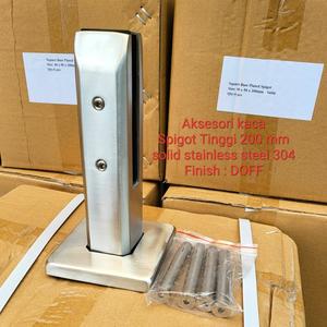 Jual Spigot kaca doff spigote tiang railing braket jepit stainless 304 ...