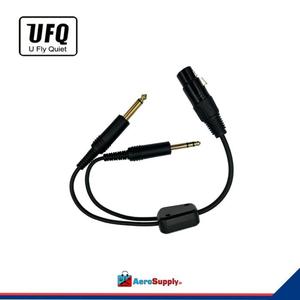 Jual Adapter headset Airbus XLR to Dual GA Boeing Plug UFQ - Kab ...