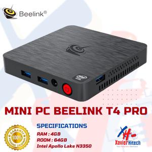 Jual BEST SELLER Beelink T4 Pro Mini Pc Intel Celeron N3350 4/64gb Dual ...