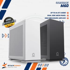 Jual GAMEMAX M60 Dual Mesh M-ATX Gaming Casing PC - Hitam - Kota ...