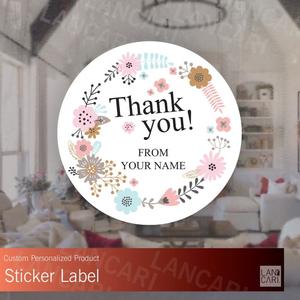 Jual Stiker Label Thank You Ucapan undangan amplop custom Stickers ...