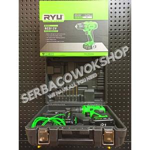 Jual RYU Mesin Bor Cordless Drill Reversible 12 Volt RCD 2 Baterai ...