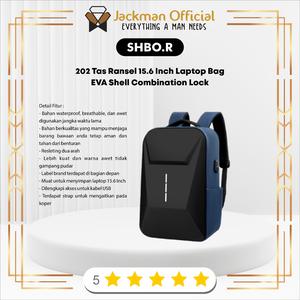 Jual SHBO.R 202 Tas Ransel 15.6 Inch Laptop Bag EVA Shell Combination ...