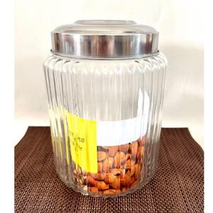 Jual toples kaca ulir bulat 8,3 ltr Manhattan 2 tutup stainless ...