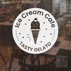 Jual Cutting Stickers: Ice Cream Tasty Stiker Toko Shop Cafe Dekorasi ...