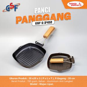 Jual Square Grill Pan GSF G 2402 Panci Grill Alat Panggangan Barbeque ...