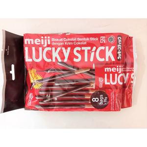 Jual Meiji Lucky Stick Chocolate 120 Gr / Biskuit Cokelat Bentuk Stick ...