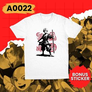 Jual Kaos Anime Avatar The Last Airbender Aang Elemets A0022 - S ...