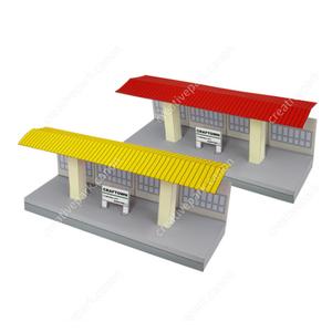 Jual STASIUN DAN PERON KERETA API papercraft miniatur kerajinan kertas ...