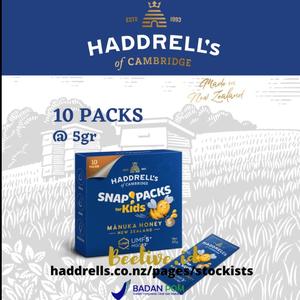 Jual Haddrells Snap pack Manuka Honey UMF 5+ Travel pack Sachet On The ...
