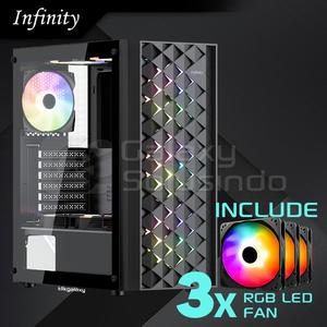 Jual Infinity MEDUSA V2 Tempered Glass Gaming Case - Kab. Bekasi ...