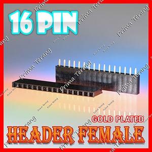 Jual Stackable Header Female 16 Pin Arduino 16P Single Untuk LCD 1602 ...