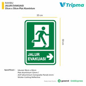 Jual Rambu kuasi Point 35cm x 50cm Plat Alumunium - Jakarta Timur ...