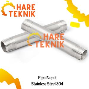 Jual Pipa Nepel / Pipe nipple Stainless steel 304 1/4" 10 CM - Jakarta ...