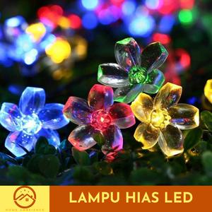Jual Lampu Hias LED Dekorasi Halaman Rumah Model Bunga Solar Panel ...