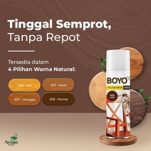Jual PELITUR SPRAY KAYU JENDELA KUSEN AVIAN BOYO 400 CC CAT SEMPROT ...