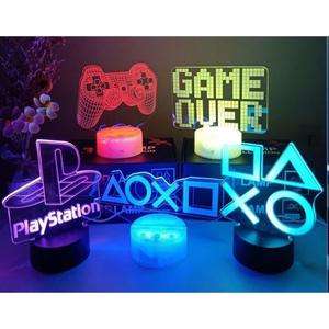 Jual Shh- 3D Led Lamp Icon Light Playstation Gaming Room Lampu Tidur ...