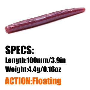 Jual B&U 100mm Tpr Floating Senko Worms Bass Fishing Lure Soft Plastic ...