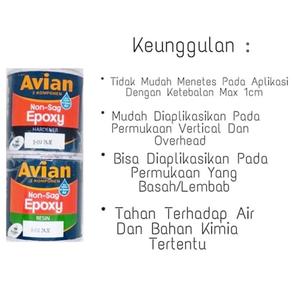 Promo PTR Lem Epoxy Avian Non-Sag 800gr Kayu Kapal Besi Lem Sebaguna ...