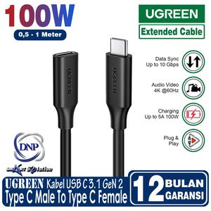 Promo Kabel Extension UGREEN Type C Male To Type C Female Cable - 10387 ...