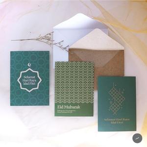 Jual Kartu Ucapan Idul Fitri Greeting Card Eid Mubarak Lebaran Free ...