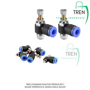 Jual MSL 06-M5 Fitting Speed Control Slip Lock Selang 6mm Drat M5 (5mm) - Jakarta Barat - TREN ...