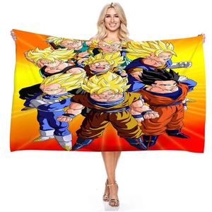 Jual Dragon Ball Z Son-Goku Bath Towel Vegeta Cartoon Anime Shower ...