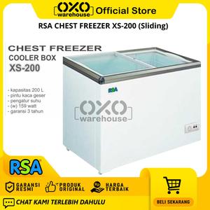 Jual RSA CHEST FREEZER SLIDING KACA 200 L XS 200 GARANSI RESMI SUKABUMI ...
