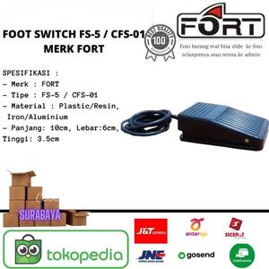 Jual FORT Foot Switch FS-5 CFS-01 250V AC Pedal Saklar Injak Kaki Mesin ...