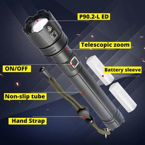 Jual Super Powerful XHP90 LED Flashlights Zoom Torch XHP70 USB ...