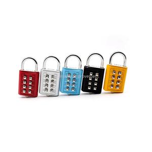 Jual 4 Digit Push Button Combination Padlock Multiple Colors Number ...