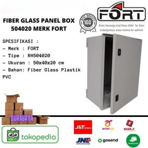 Jual FORT Box Panel Fiber Glass 500x400x200 PVC IP65 Tahan Air ...