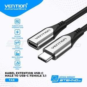 Jual Vention Kabel USB C Extension Type C Male to Female Extender Cord ...