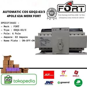 Jual FORT COS Automatic GDQ2-63/3 4 POLE 63A PANEL ATS GENSET ON-OFF-ON ...