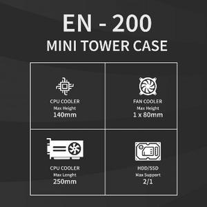 Jual Enlight En-200 Casing Pc Office Mini Tower M-Atx Full Metal Plate ...