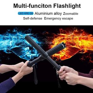 Jual Tactical Flashlight Baseball Bat Self Defense LED Flash Torch ...