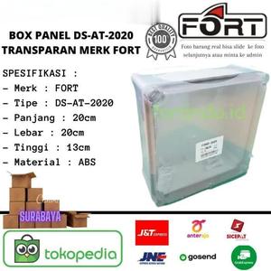 Jual FORT Box Panel ABS Cover Transparan 200x200x130 mm IP66 DSAT-2020 ...