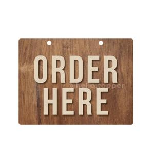 Jual Order Here Sign Unik Kayu | Signage Order Here Unik | Papan Kayu ...