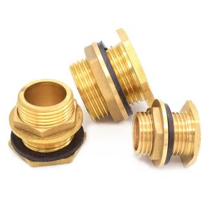 Jual Brass Water Tank Connector 1/2" 3/4" 1" BSP Threaded Male Pipe ...