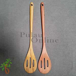 Jual Spatula Kayu Bulat Lobang 3 - Sutil Kayu - Sodet Kayu - Pulau ...