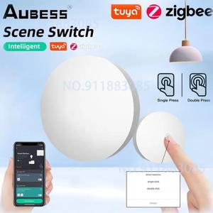 Jual Tuya ZigBee Smart Button Scene Switch Multi-scene Linkage Wireles ...