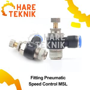 Jual FITTING PNEUMATIC SPEED CONTROLLER SELANG 10MM DRAT 3/8" MSL 10-03 ...