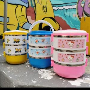 Jual Rantang Karakter 3 Susun Motif Lunch Box Tempat Nasi Bekal Anak ...
