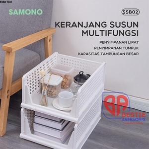 Jual SAMONO SSB02 Storage Box Kotak Organizer Keranjang Rak Lemari Baju ...