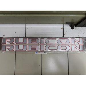Jual Stiker Decal RUBICON Merah Abu Abu Jeep Wrangler Rubicon - Jakarta ...