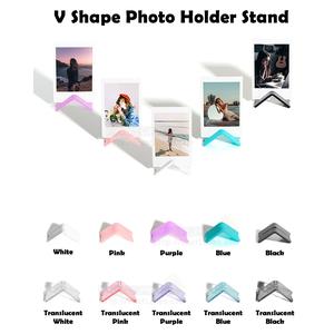 Jual New V Shape Photo Holder Stand For Instax Photo, Namecard, , Sign ...