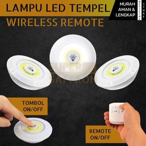 Jual Lampu Dinding Tempel LED Rumah Wireless Kabinet Ruangan Remote ...