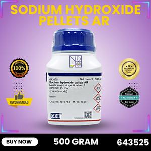 Jual Sodium Hydroxide Pellets AR, Spec of BP, USP, Ph. Eur | NaOH, 500 ...