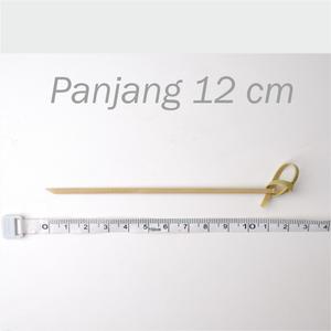 Jual Tusuk Sate Teposuki Cocktail Burger / Skewer Simpul Pita Bambu ...